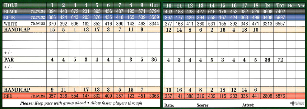 Course - Fall River Valley Golf & Country Club